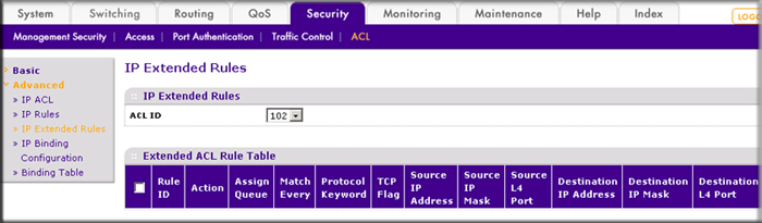 How Do I Use The Web Interface On My Managed Switch To Configure One Way Access Using A Tcp Flag